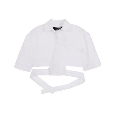 JACQUEMUS短款个性单排扣短袖