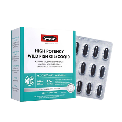 Swisse黑绷带96%高纯度鱼油60粒