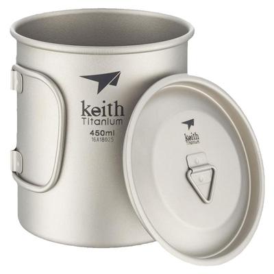 纯钛水杯轻量便携户外野营钛杯