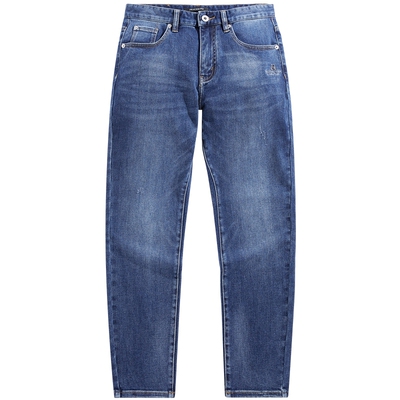 【断码钜惠】太平鸟男装春季修身休闲牛仔长裤 B1HAE1150