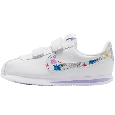 滔搏NIKE耐克小童鞋NIKE CORTEZ SE FL(PSV)运动休闲鞋IO9257-100