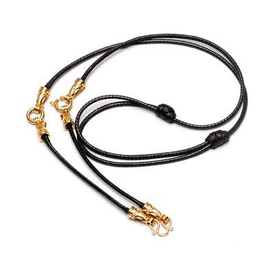 2mm蜡绳简约可调节五佛牌项链绳