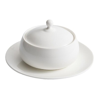 JOJO'S L. PD.Thread .炖盅家用小型陶瓷带盖佛跳墙燕窝 | 线绣