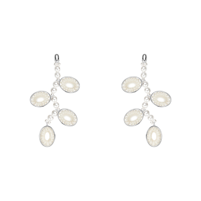 【张艺凡同款】【SALE】吾也 羊绒真丝绒绒叶子耳钉 不退不换