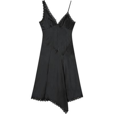 ISABEL MARANT AYRICH不对称吊带连衣裙小黑裙女