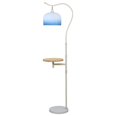 新款奶油风落地灯置物一体高级感