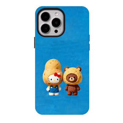 KT与小熊适用苹果17promax手机壳iphone16pro菲林磁吸支架个性华为P80小米15小众vivo防摔保护壳oppo联名卡通