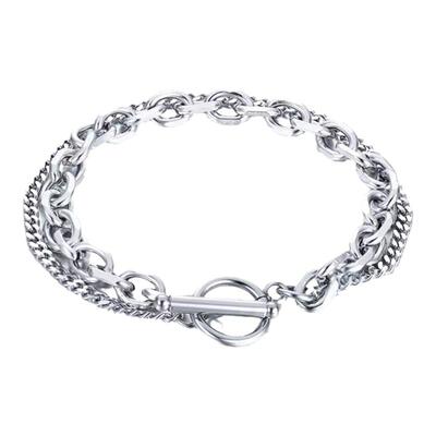 双层古巴手链钛钢OT扣