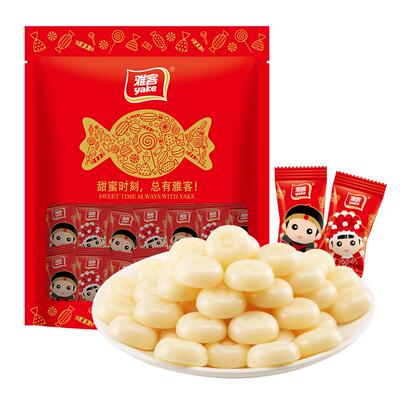 雅客喜糖白脱司考奇硬糖