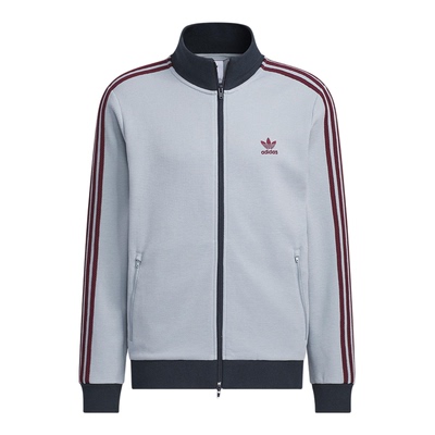 Adidas/阿迪达斯正品三叶草男士立领复古针织运动宽松外套KB8953