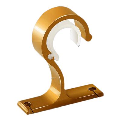 铝合金特厚顶装孔距6.0窗帘杆单双杆托架罗马杆配件辅料固定挂钩