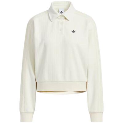 adidas阿迪达斯三叶草女子运动休闲POLO衫套头衫卫衣KS5982
