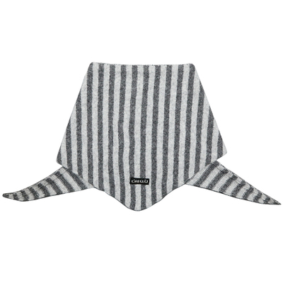 来去LaiQu法式灰条纹百搭三角巾