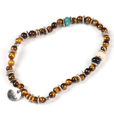 日本amp绿松石黄铜虎眼石