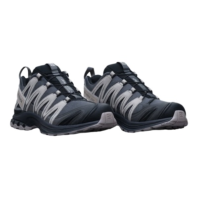 乐积运动 SALOMON萨洛蒙 XA PRO 3D灰粉低帮户外复古跑步鞋491841