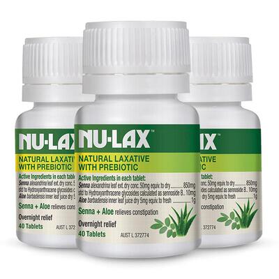 Nulax乐康片40粒*3膳食纤维肠道