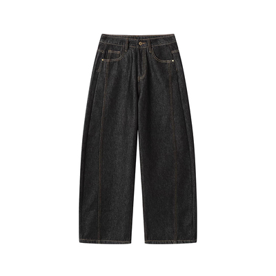 莱赛尔超好看高级感原牛黑牛仔裤