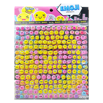 Emoji表情包立体泡泡贴纸奖贴画