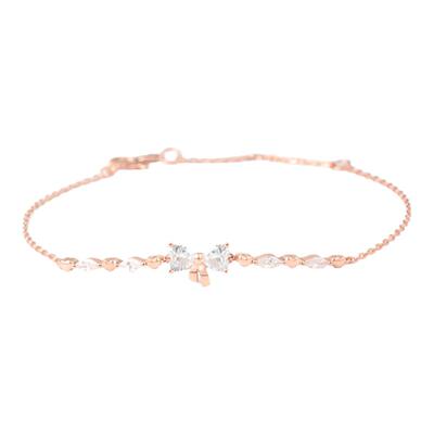 cottiny韩版蝴蝶结女925纯银时尚