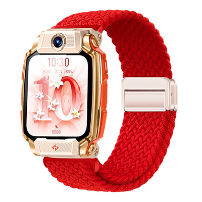 适用小天才尼龙编织磁吸扣表带