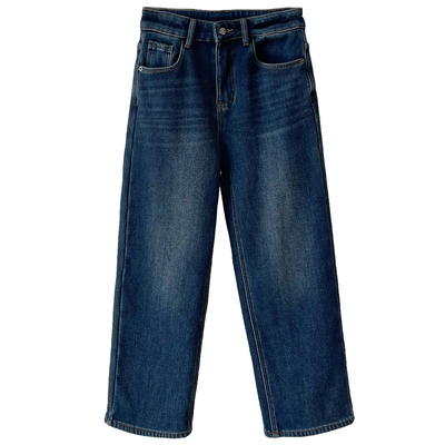 直筒神裤！高腰显瘦加绒法棍裤女