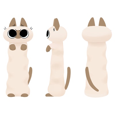 KKV暹罗猫小豆泥毛绒公仔