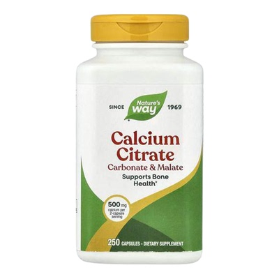 Nature'sWay柠檬酸钙牙齿骨骼健康优质钙来源补充骨密度温和补钙