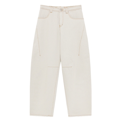 美特斯邦威弯刀牛仔长裤