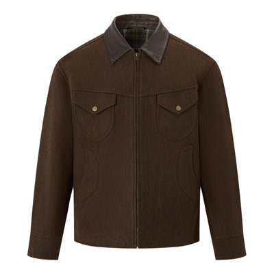 GENTSPACE2025秋冬新品绵羊毛休闲夹克男士外套