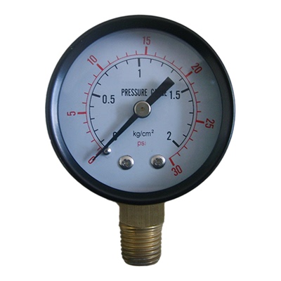 中雷Y50直立径向水压表气压表真空表机械压力表 1/4PT KG/PSI/MPA