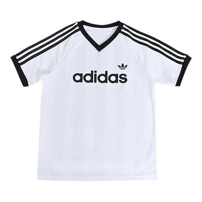 Adidas阿迪达斯新款儿童装男大童三叶草短袖圆领百搭T恤KE2841