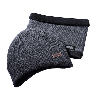 七匹狼帽子围脖温暖又时尚御寒保暖纯棉羊毛帽超高级配色秋冬百搭