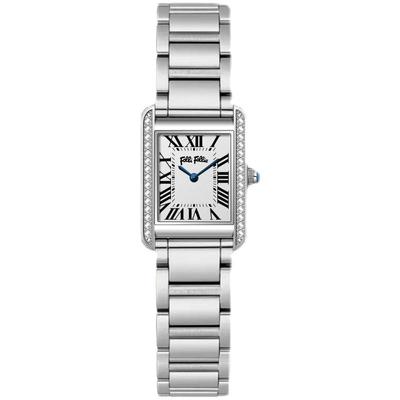 follifollie经典罗马欧洲女表轻奢小众小方表盘方表百搭手表钢带