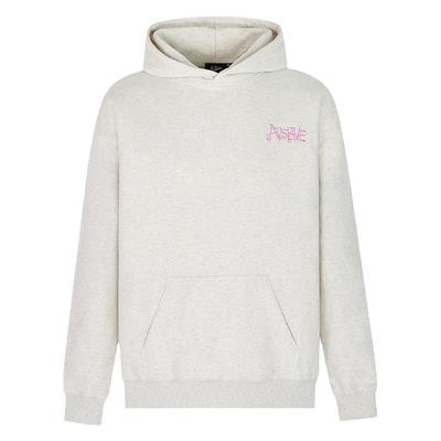 A11SLAVE刺绣草写男女卫衣帽衫