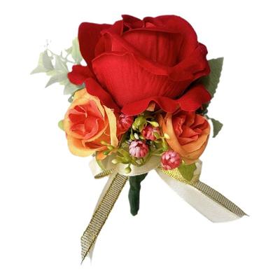 商务会议嘉宾胸花绒面逼真襟花