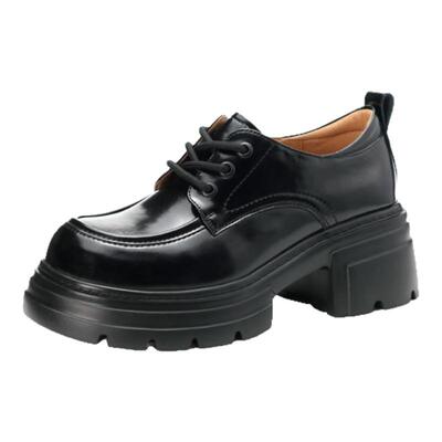 康莉厚底增高乐福鞋小皮鞋