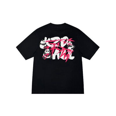 KZDALL竹子熊猫毛巾绣短袖T恤