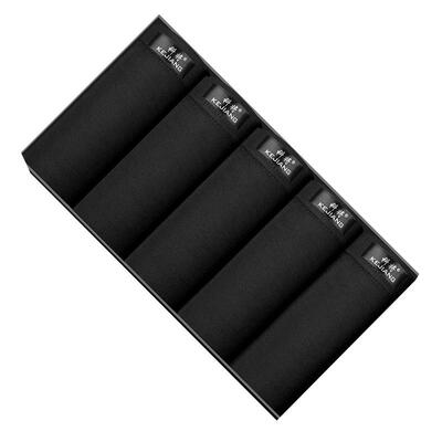 男士纯黑色内裤夏季薄款加肥加大