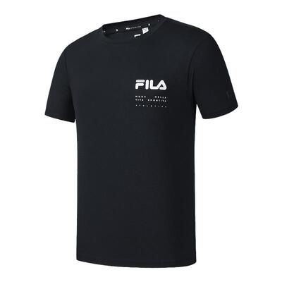 FILA斐乐官方短袖T恤男夏季新款健身抗菌运动防晒透气上衣白功能T
