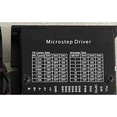 下单前咨询Microstep Driver步进电机驱动器，支持0.21