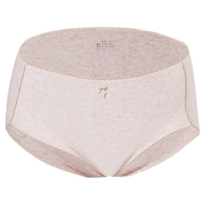 鹿人93棉桑蚕丝底裆彩纱提花女裤