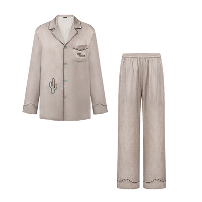 SILKYMIRACLE男真丝睡衣