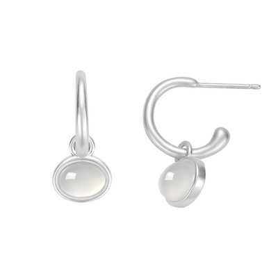 EOLO朦胧系列猫眼石项链女纯银