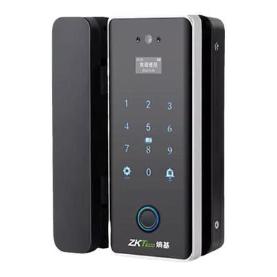 办公室玻璃门指纹锁免开孔人脸