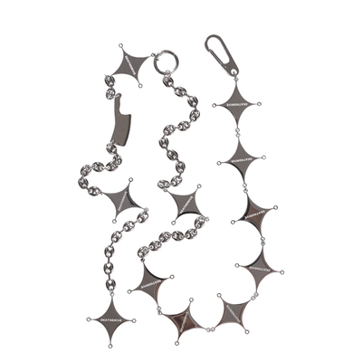 原创镜面logo多用亚文化裤链