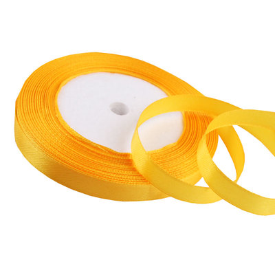 黄色绸带彩带5cm丝带礼品缎带