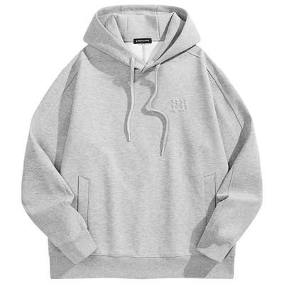 【商场同款】太平鸟男装卫衣26春季新款宽松连帽印花 B1CRG1222