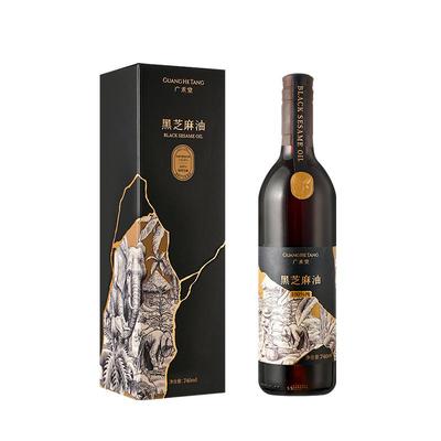 【金靖同款】广禾堂黑芝麻油月子营养餐炒菜食用油孕产妇便秘神器