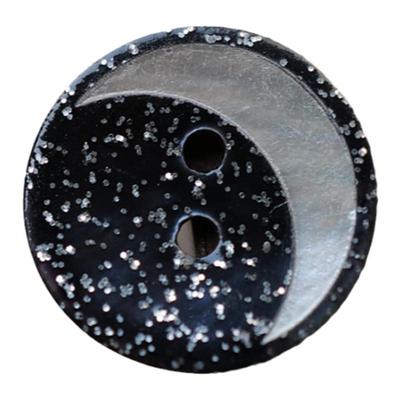 黑底自然色月牙贝壳纽扣