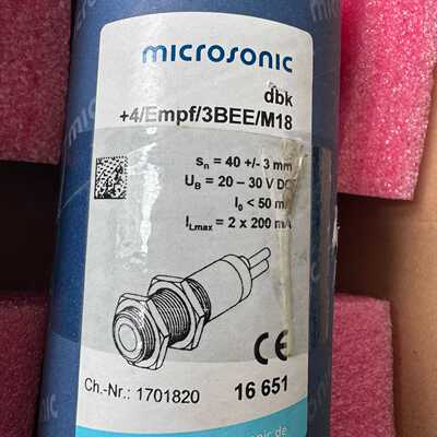 配件microsonic超声波物位计1701820议价